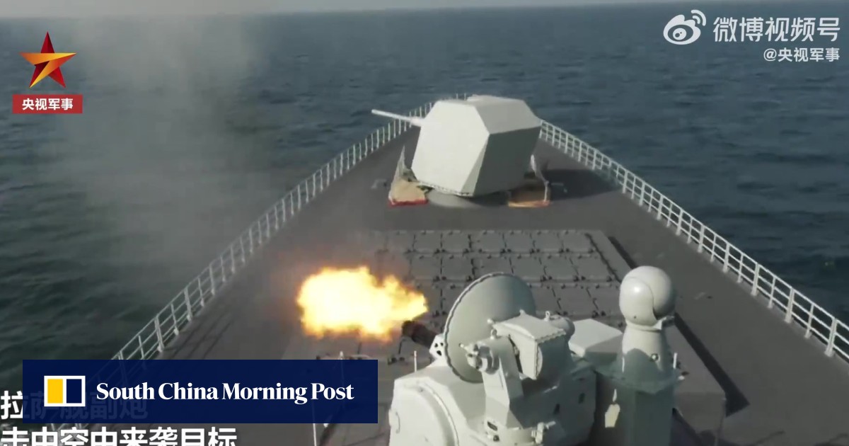 Chinese navy’s biggest destroyer leads Yellow Sea combat drills seen to ...
