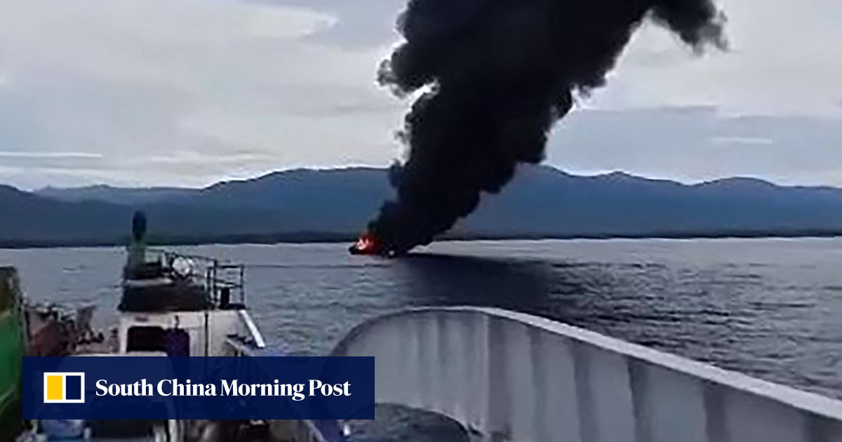Philippine ferry fire leaves at least 7 dead, dozens are rescued ...