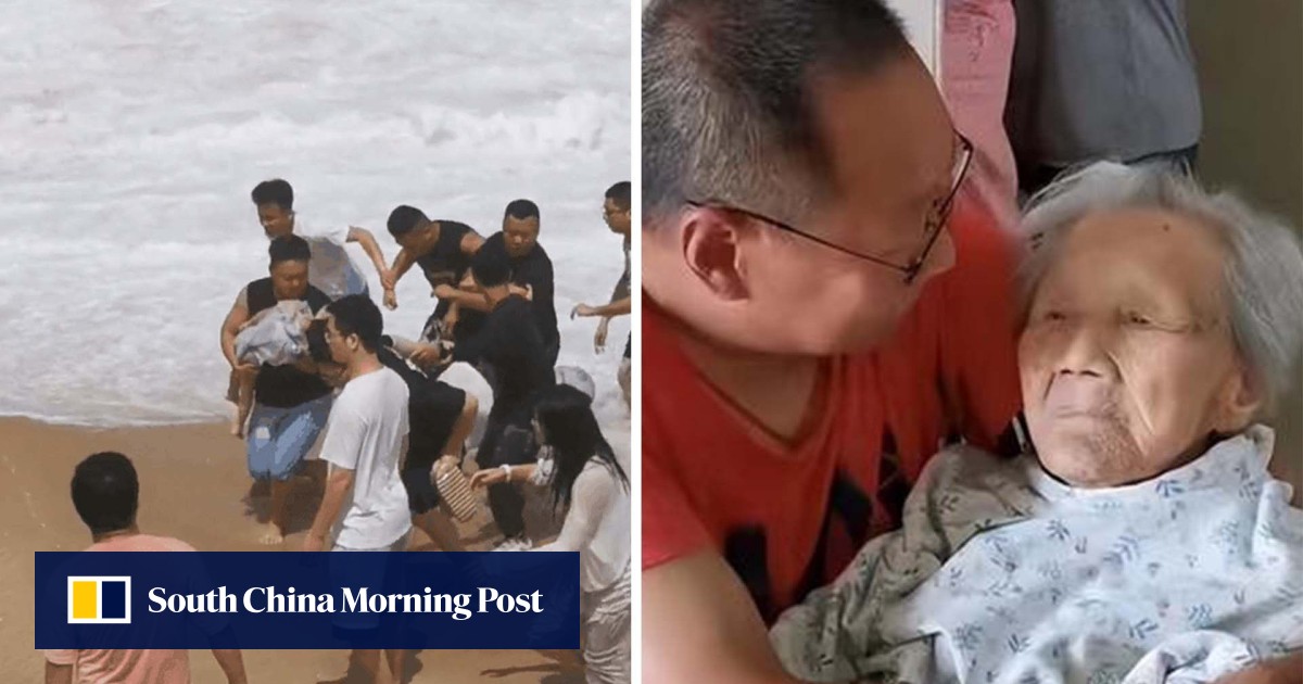 Love and courage in China: 3 men save girl from sea, man is full-time ...