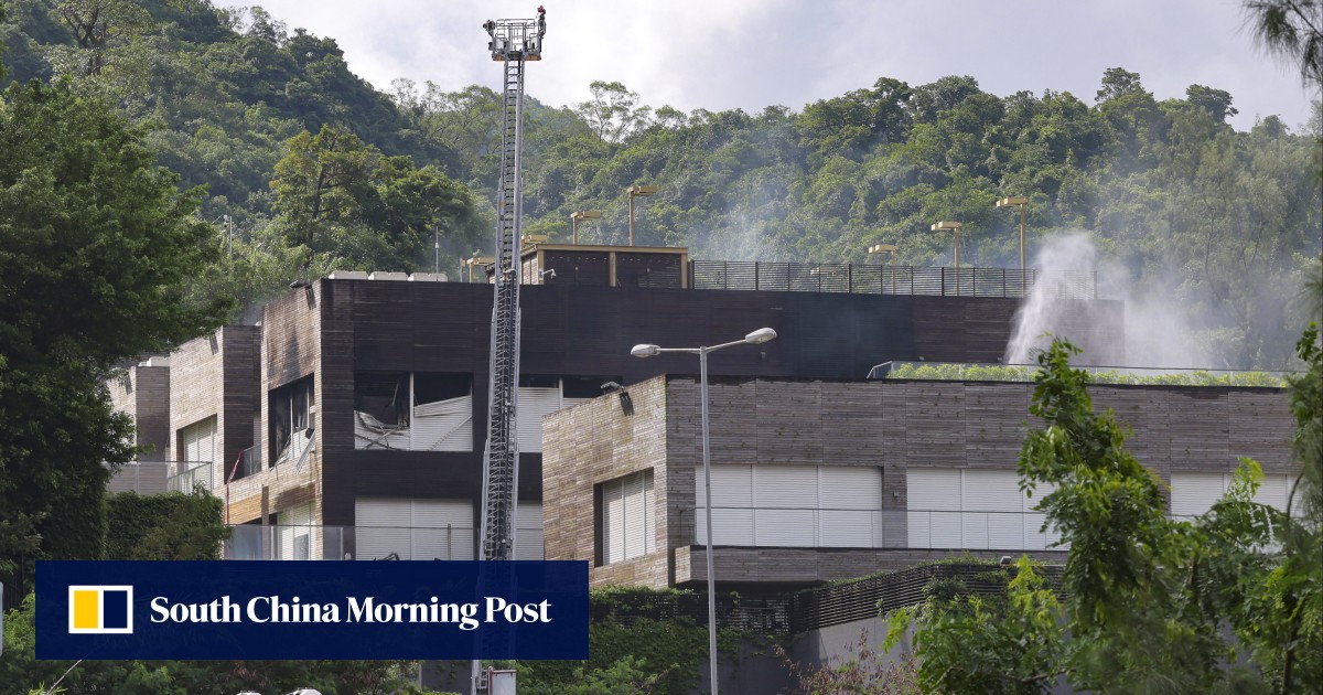 Firefighters battle blaze at Hong Kong mansion owned by former screen ...
