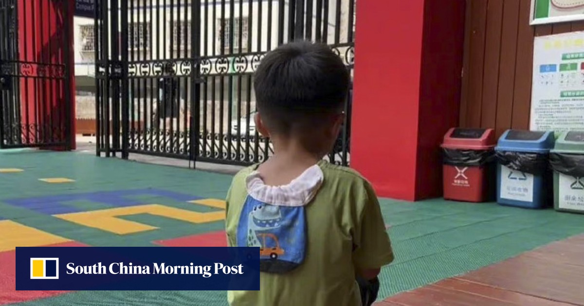 Chinese boy, 5, abandoned at kindergarten by father after he found out ...