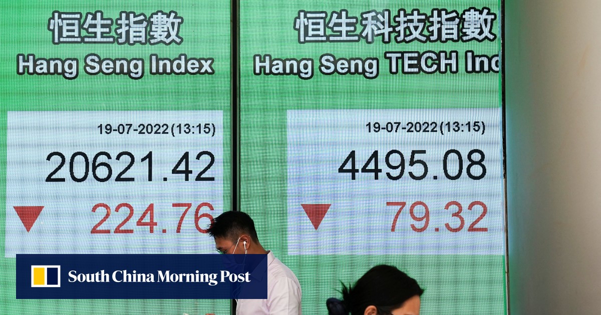 Hong Kong Stocks Fall On Concerns About Chinas Property Crisis While