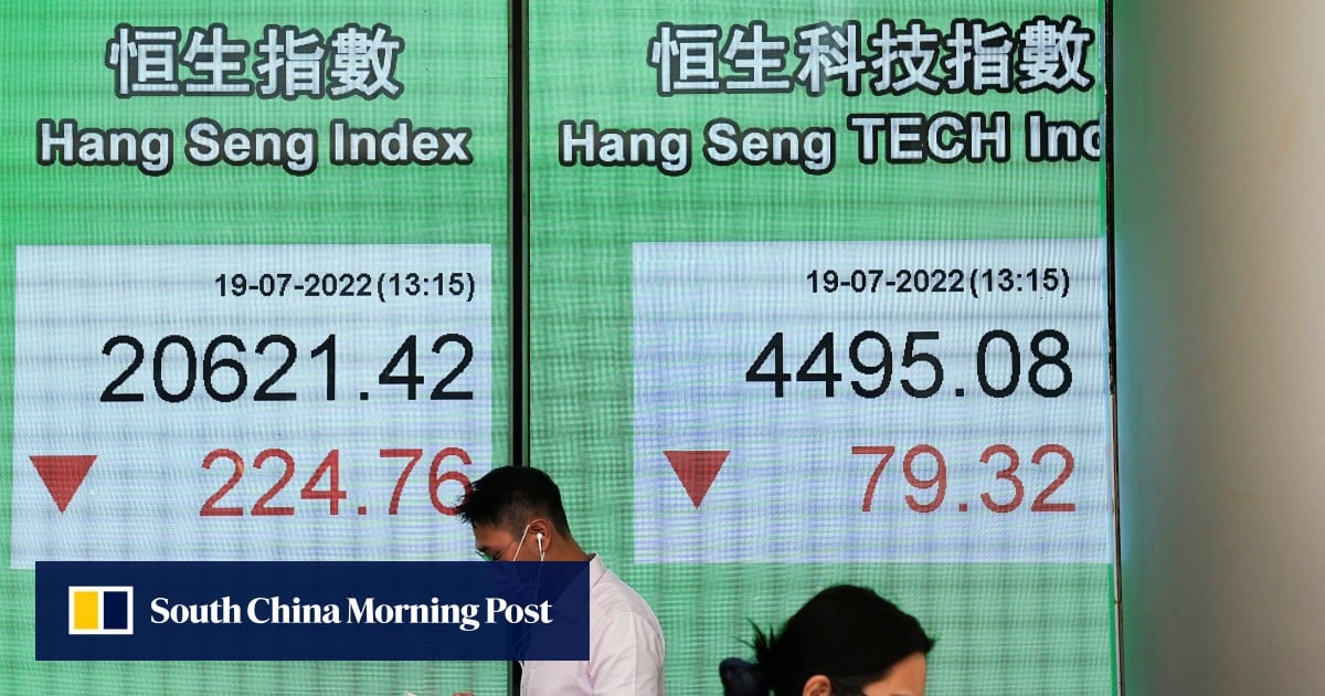 Hong Kong Stocks Fall On Concerns About Chinas Property Crisis While