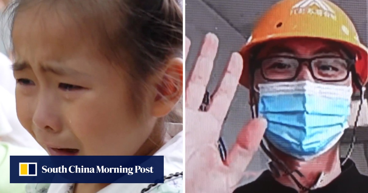 ‘Daddy works too hard’: girl in China bursts into tears during a meet ...
