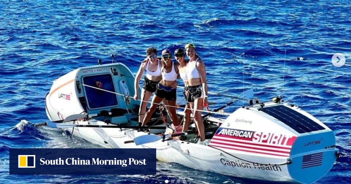 All-female crew break Pacific record rowing from San Francisco to ...