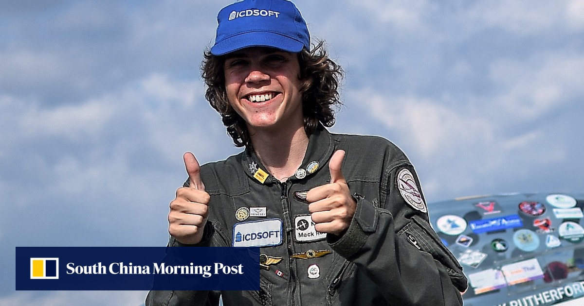 17-year-old Mack Rutherford becomes youngest person to fly solo around ...