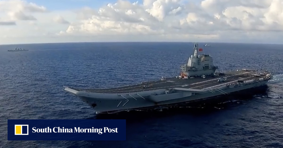 China’s second aircraft carrier, Shandong, and battle group train in ...