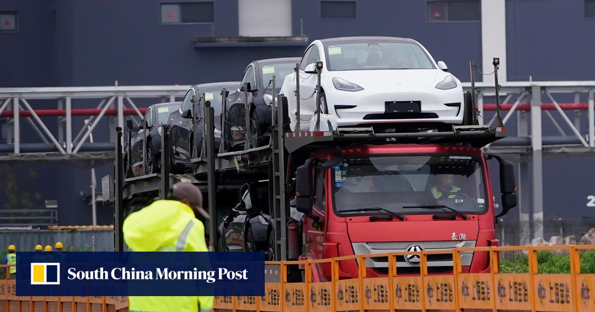 Tesla’s Shanghai factory nearly triples output, as China sales total ...