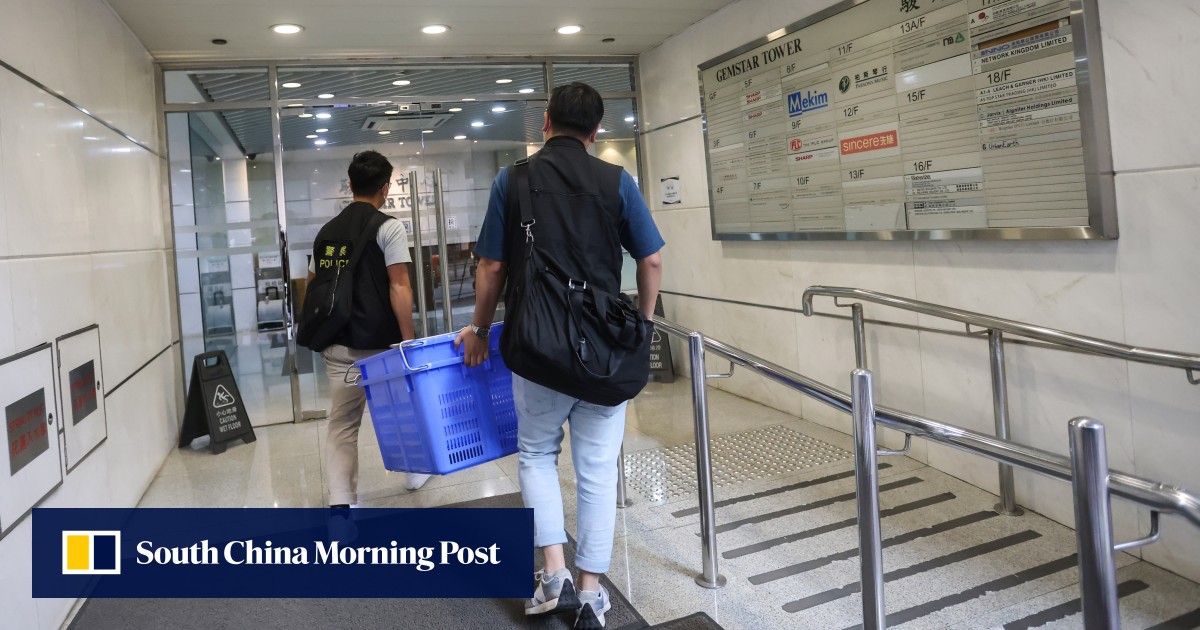 Mirror Accident Hong Kong Police Raid Offices Warehouses In Search Of