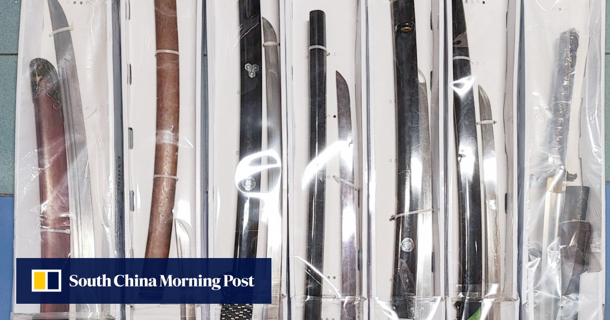 Hong Kong police seize weapons stash, arrest suspected triad member ...