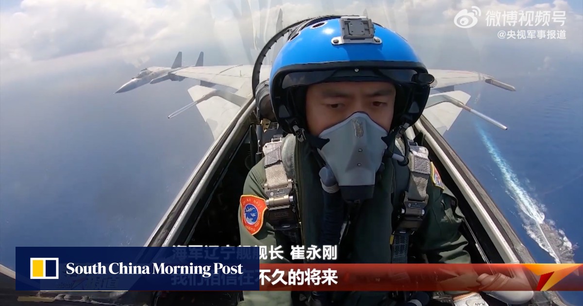 Does this video show a Chinese navy fighter jet warning off a US ...