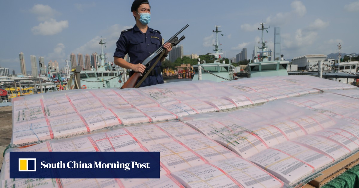 600 of 16,000 smuggled Mark Six lottery tickets seized by Hong Kong ...