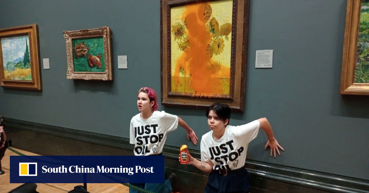Climate activists appear in UK court after soup thrown at Van Gogh’s ...