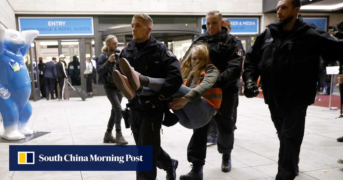 Climate activists set off fire alarm to disrupt World Heath Summit in ...