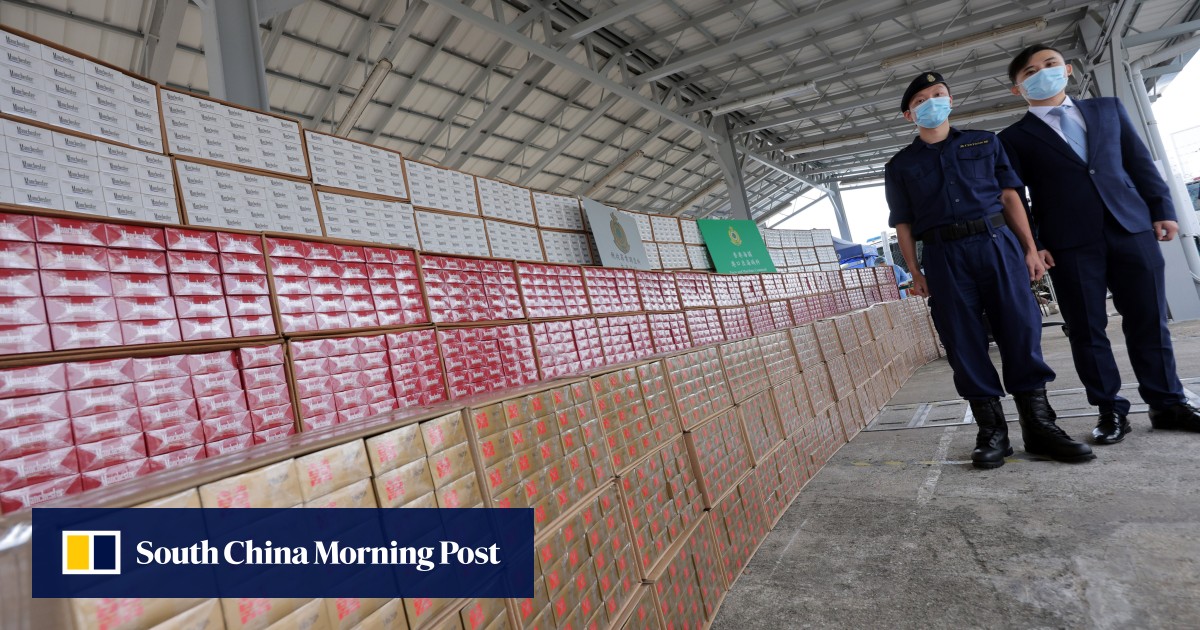 Hk120 Million Worth Of Illegal Cigarettes Seized 6 Arrested In Land