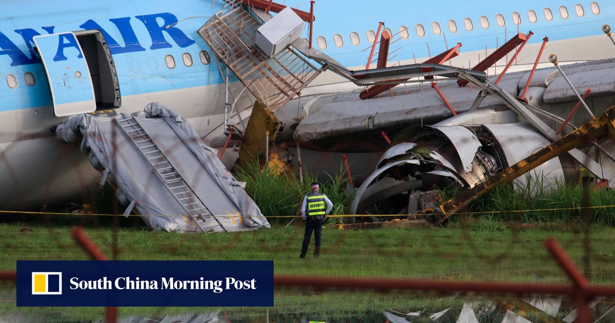 Korean Air sorry after plane overshoots runway in the Philippines | South China Morning Post