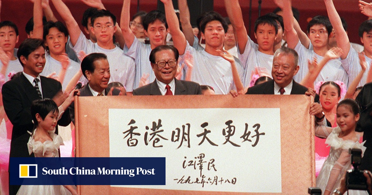 Jiang Zemin: leader who counted Hong Kong’s return to Chinese rule as ...