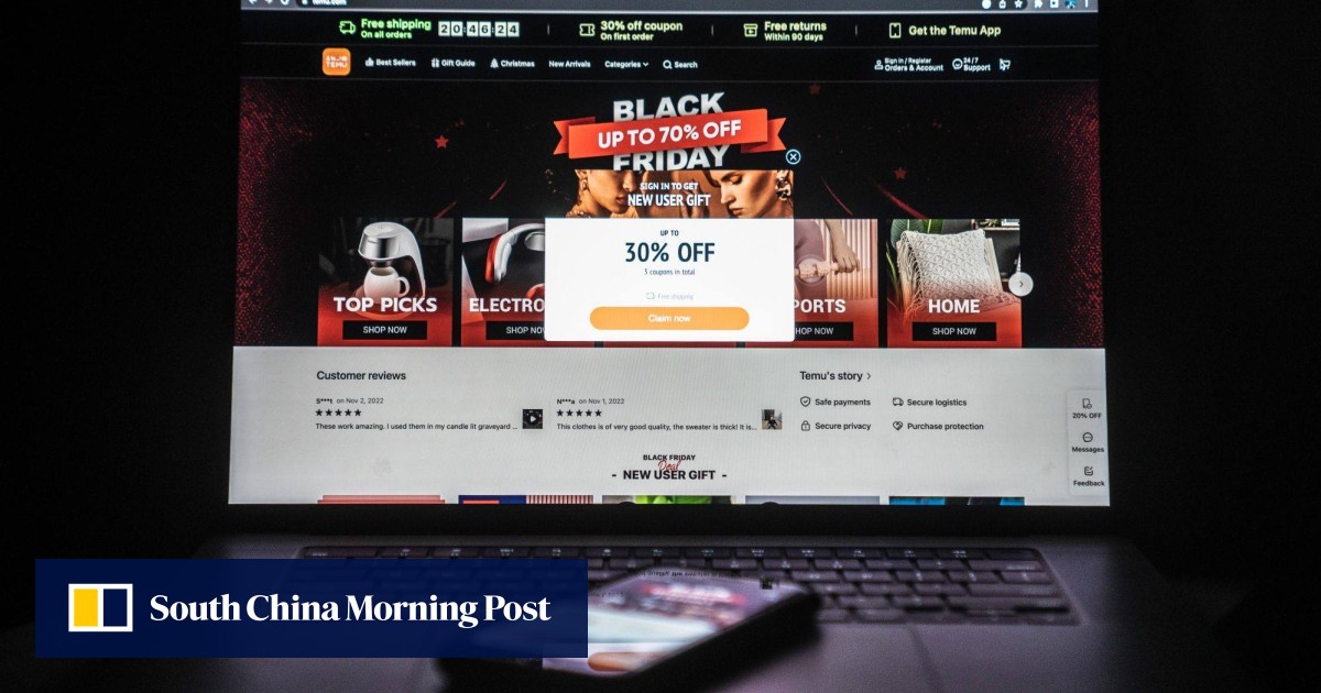 Chinese apps TikTok, Temu and Shein take on Amazon in US in e-commerce push during holiday ...