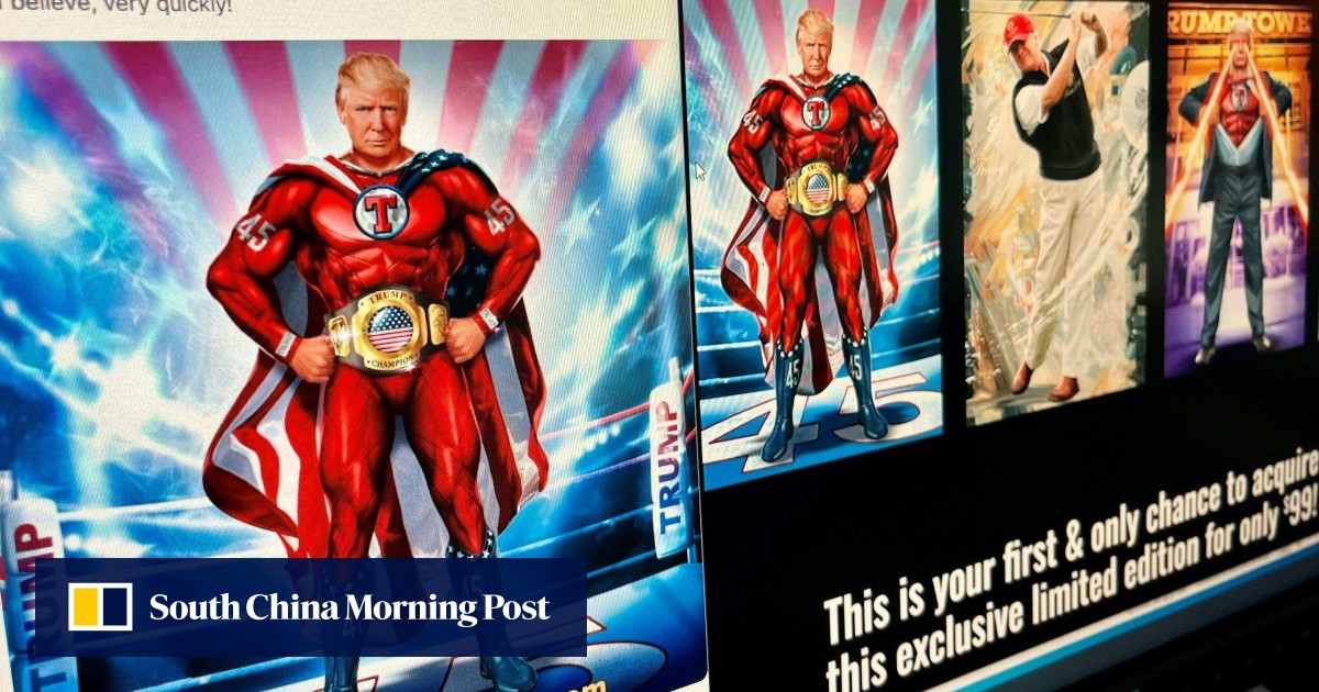 Donald Trump mocked after hyped announcement turns out to be NFTs of ...