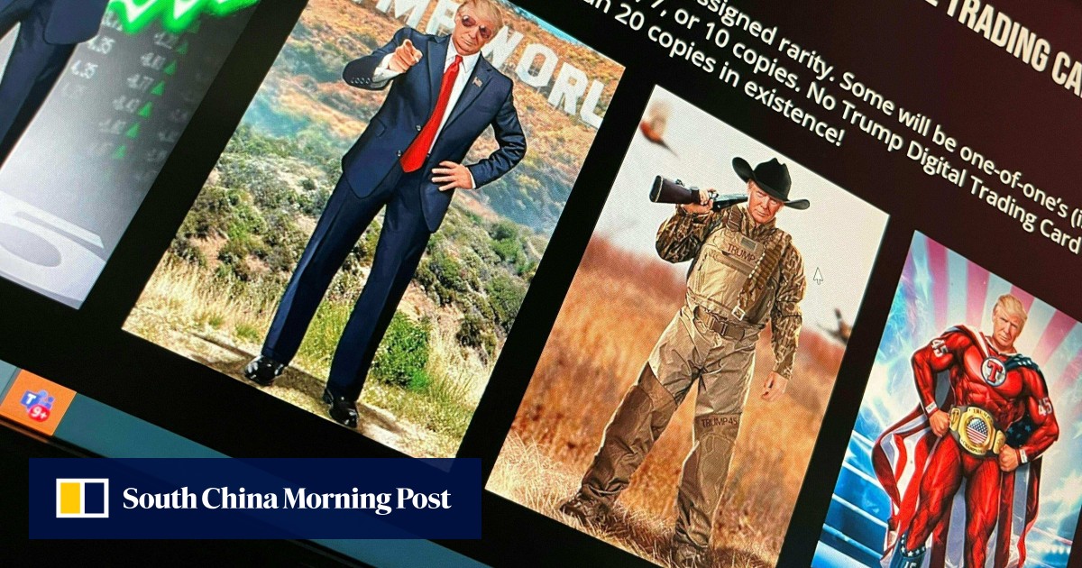 Donald Trump digital trading cards sell out, with prices soaring after ...