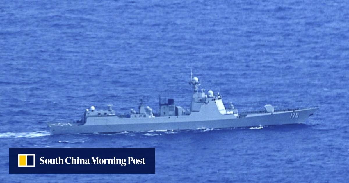 Chinese navy warship spotted in South Pacific may have been on high ...