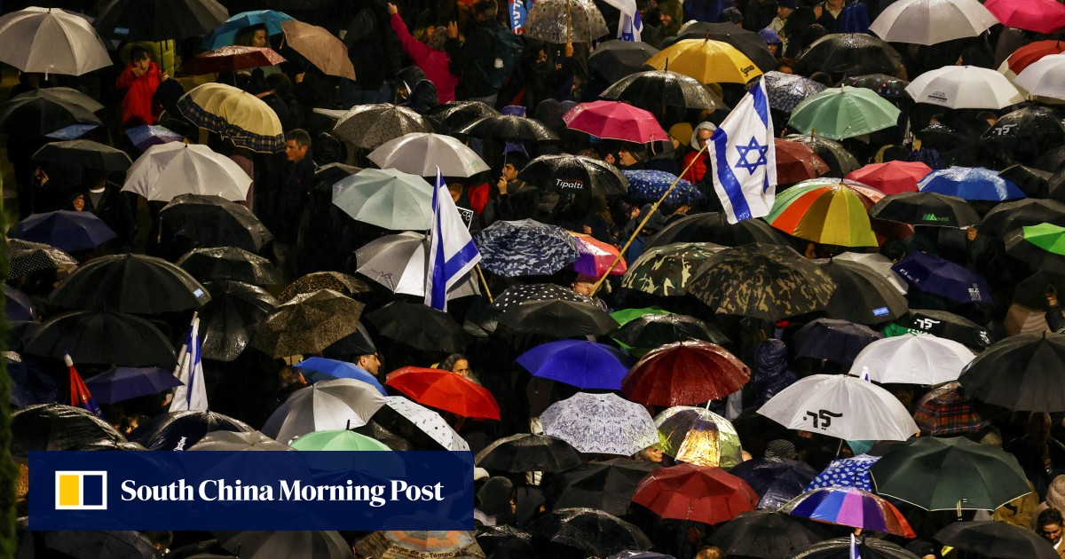 Tens of thousands of Israelis protest against legal reforms planned by ... Tens of thousands of Israelis protest against legal reforms planned by ...