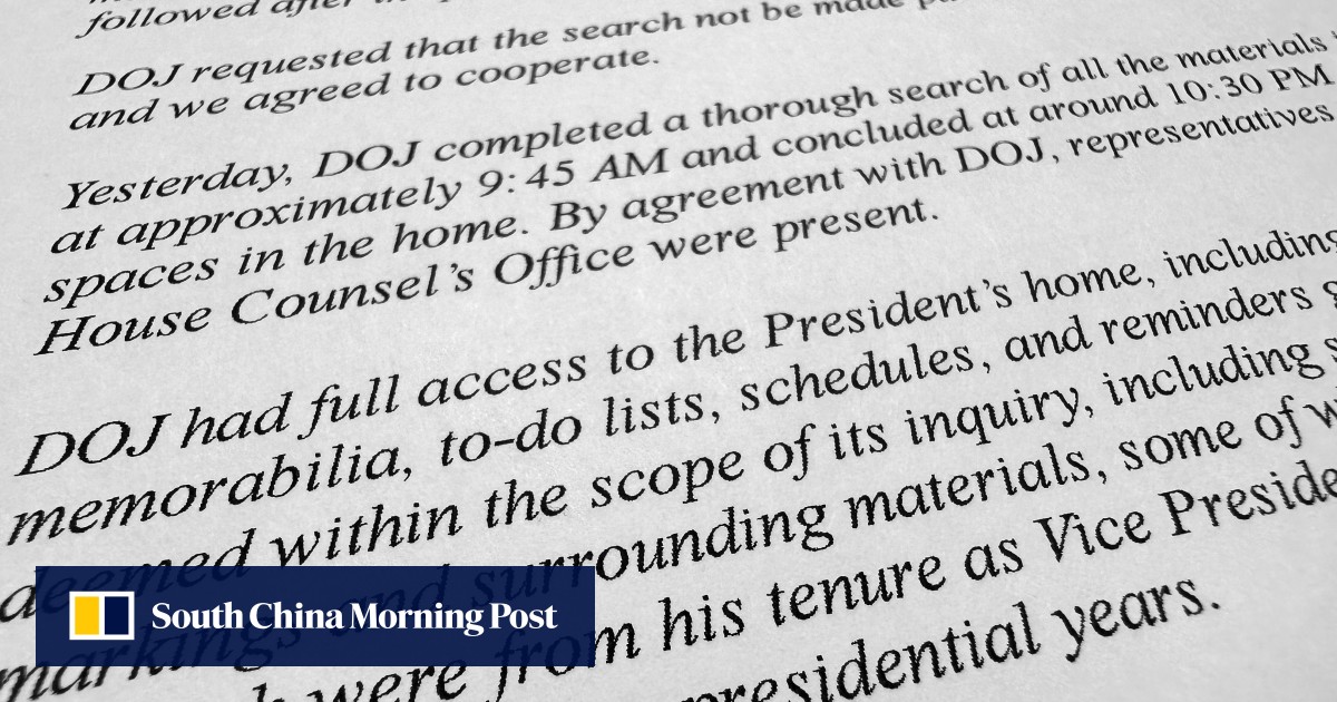 Fbi Searched Us President Joe Bidens Home Found 6 More Documents