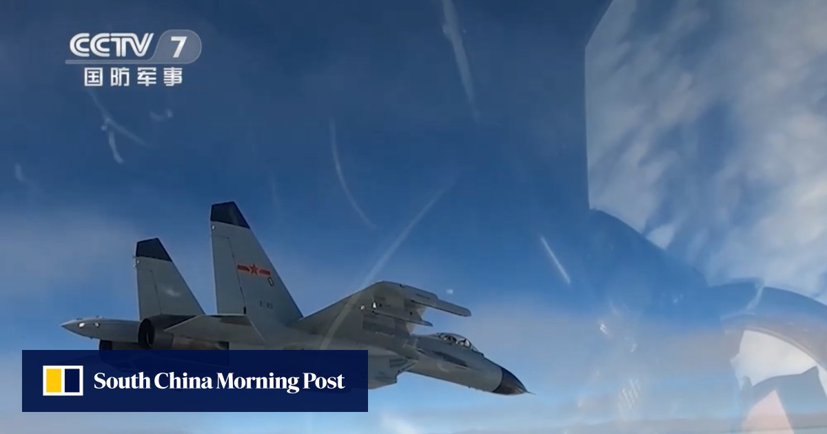 Chinese video shows fighter jets tracking foreign warplanes in South ...