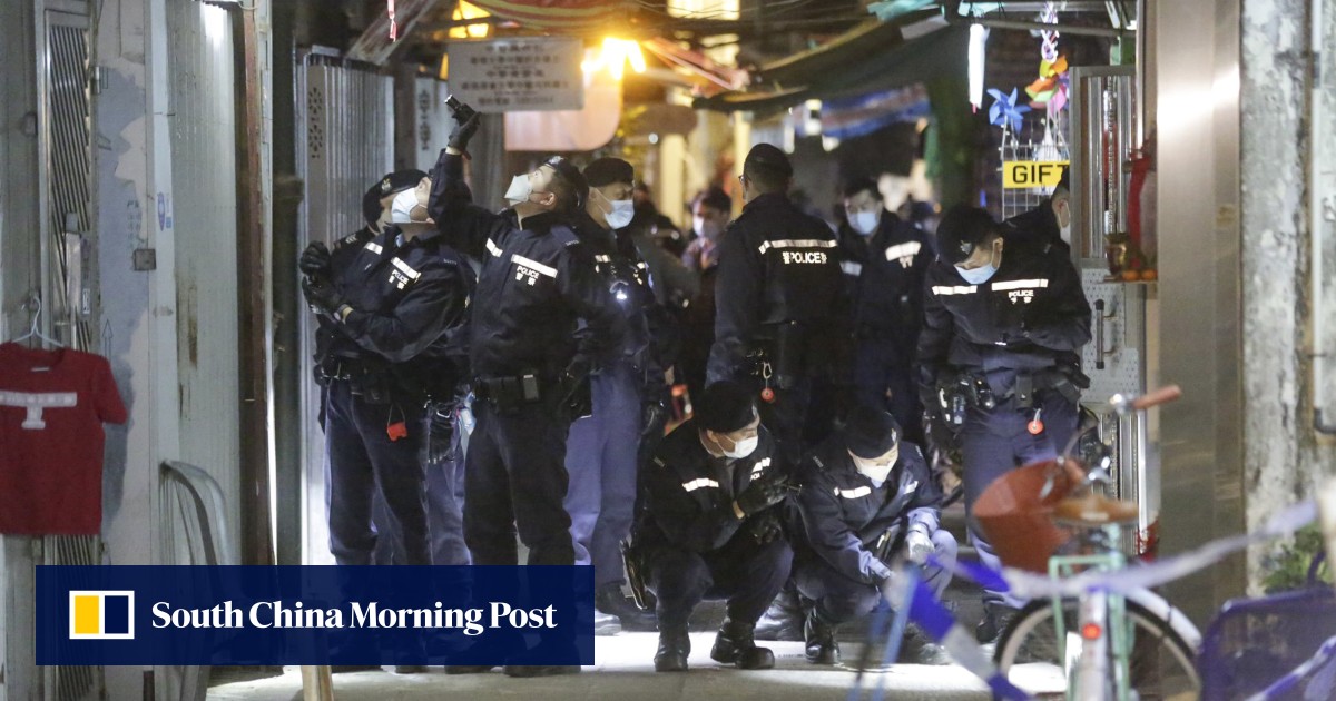 Hong Kong Policeman Grabbed By Neck Thrown Down Stairs Before Shooting