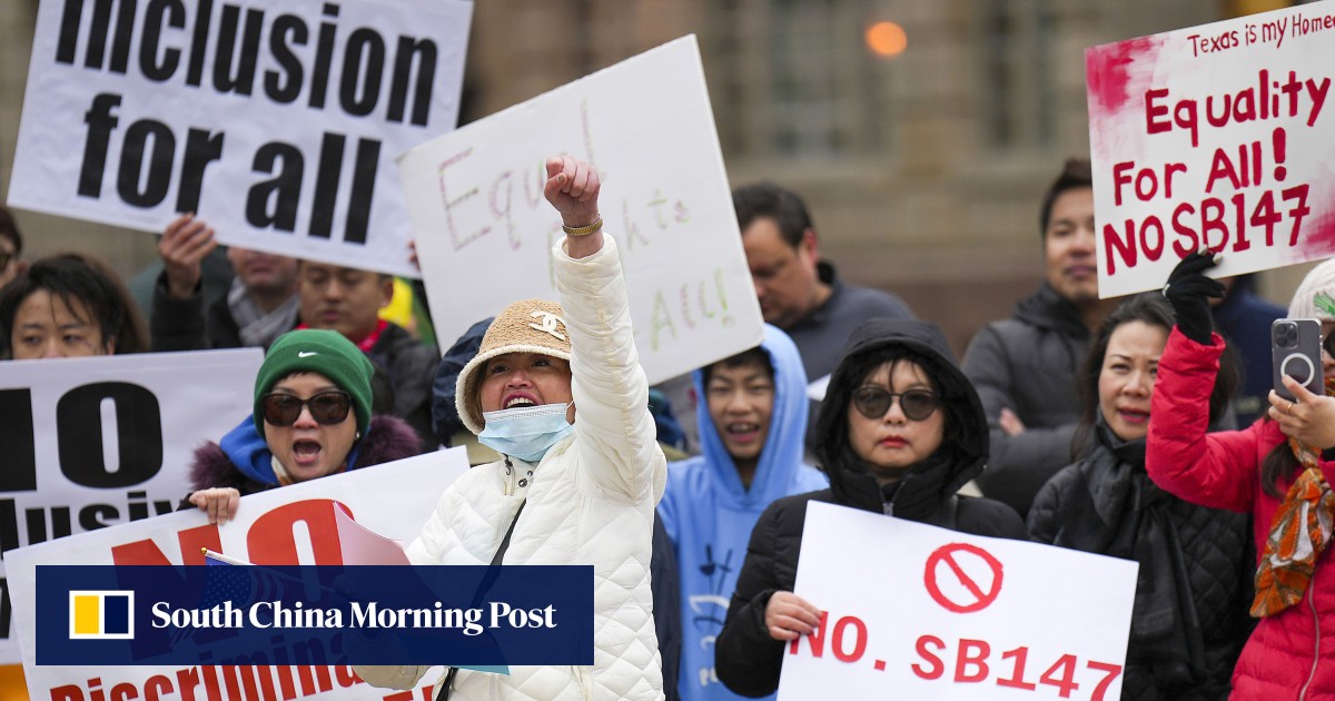 Chinese-Americans in Texas protest ‘hateful’ state senate bills | South ...