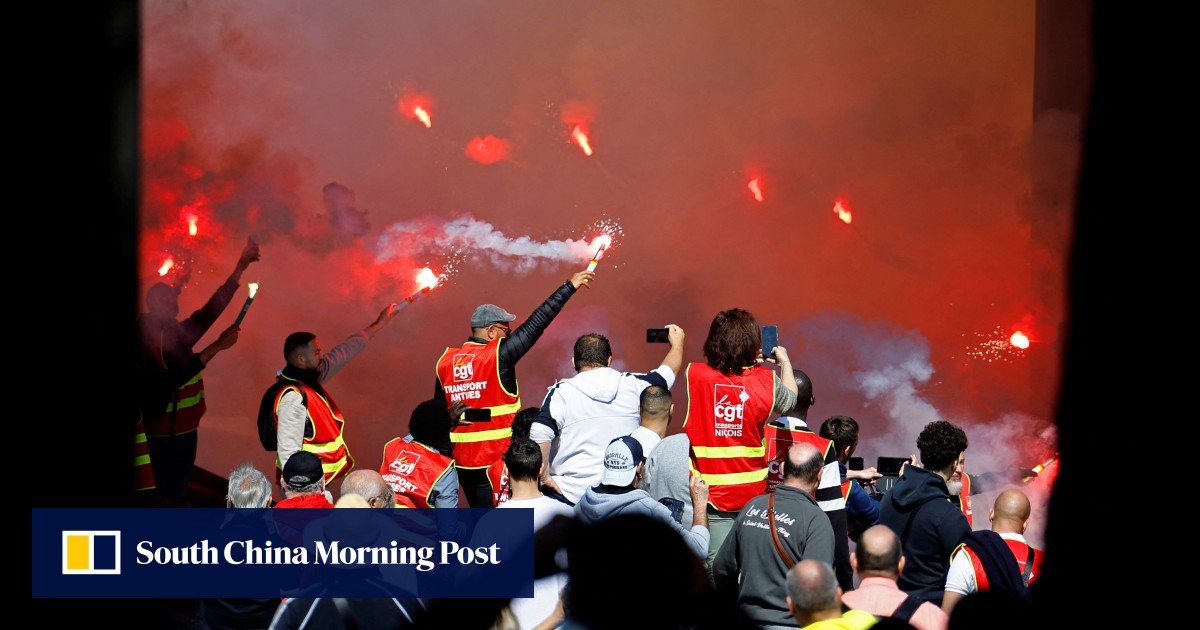 Angry protests across France after President Macron doubles down on ...