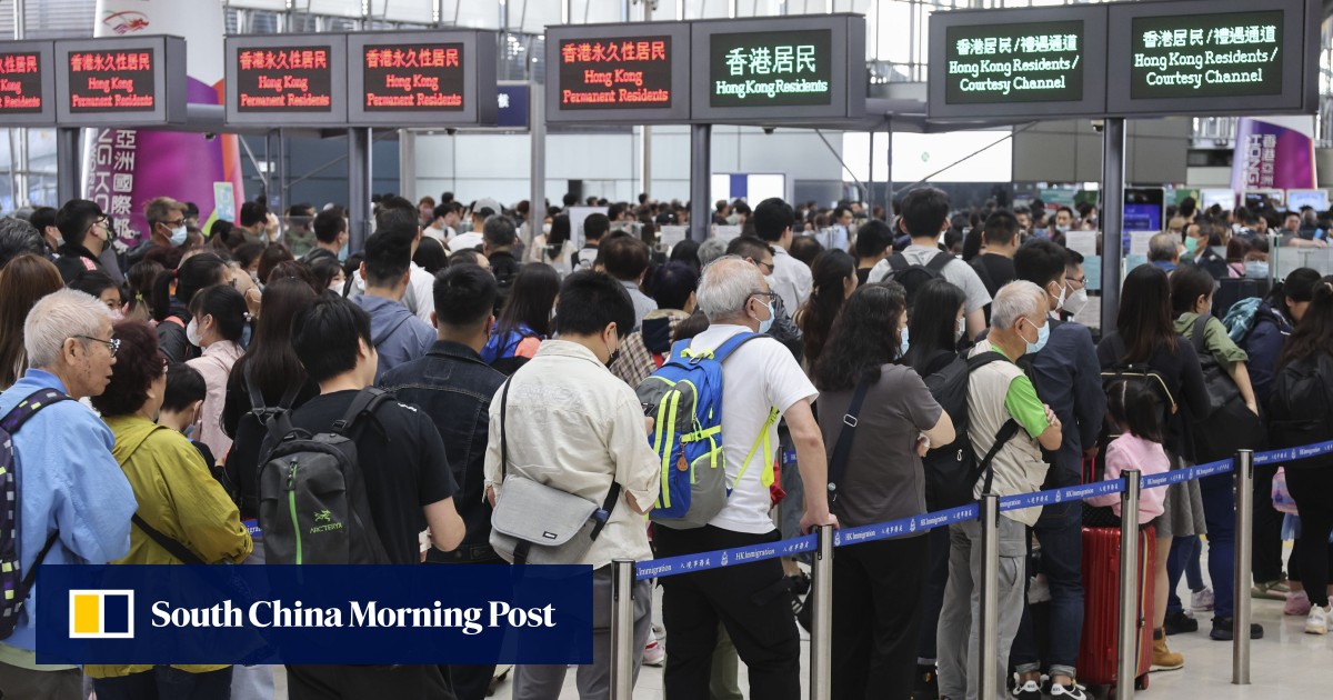 Thousands in Hong Kong queue up for cross-border shuttle to visit Macau ...