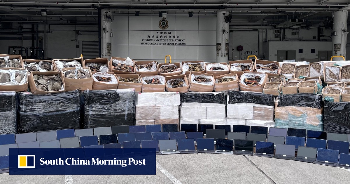 Hong Kong customs arrests 2 suspects over smuggled goods worth HK$11 ...