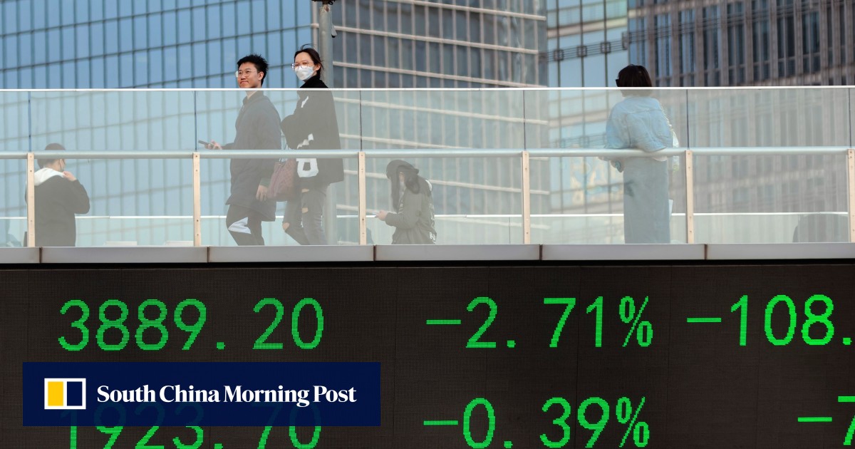 China stocks slip from 5-week high as tech firms tumble amid state ...