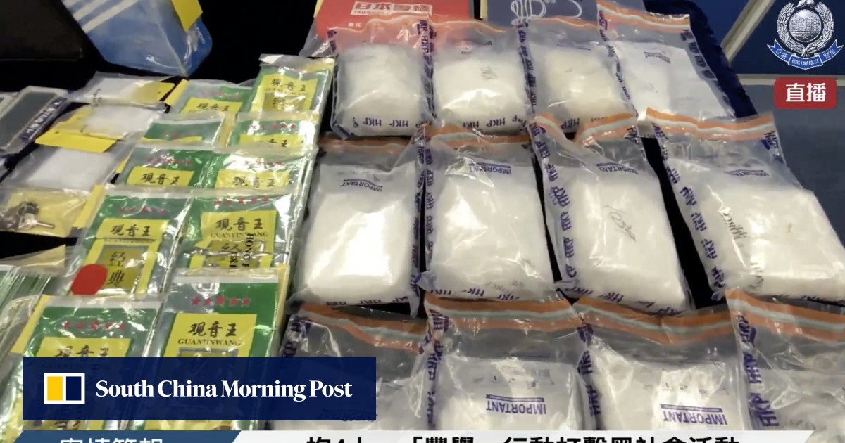 4 Hong Kong residents arrested and HK$6.7 million worth of crystal meth seized in police ...