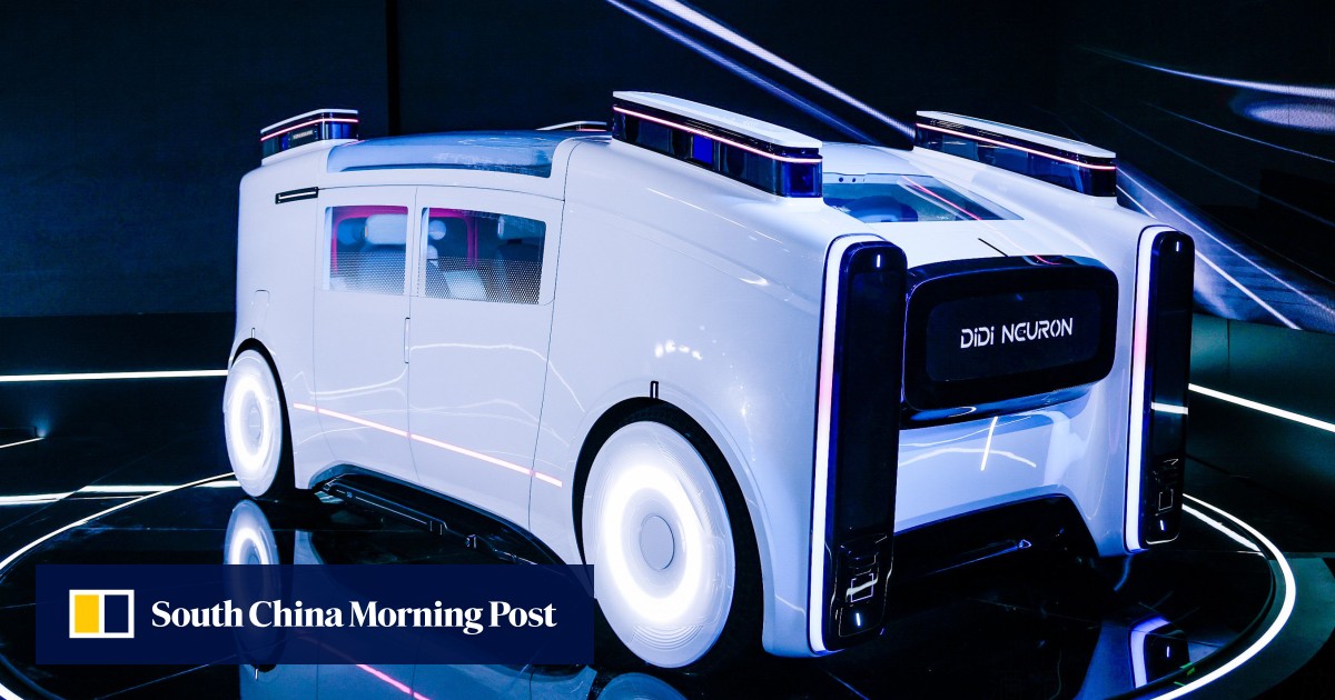 Chinese ride-hailing giant Didi Chuxing unveils robotaxi concept car ...