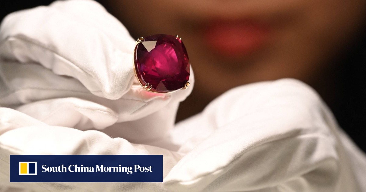 The world’s largest ruby is on display in Hong Kong: expected to fetch ...