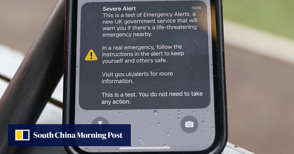 UK says some mobile users did not receive emergency alert test | South ...