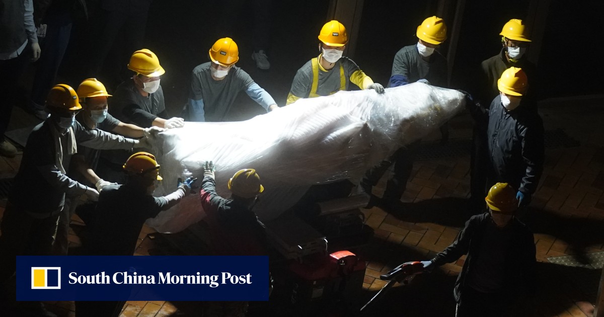 Hong Kong National Security Police Seize ‘pillar Of Shame Statue In