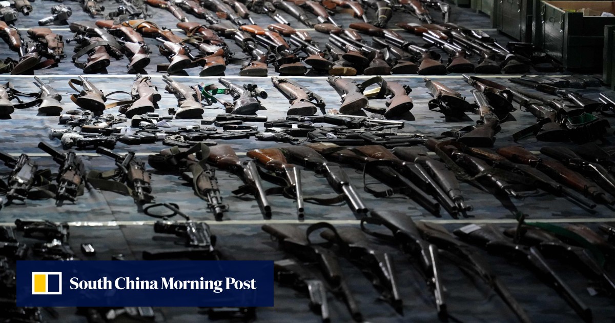 Guns, grenades and rocket launchers among 13,500 weapons surrendered ...