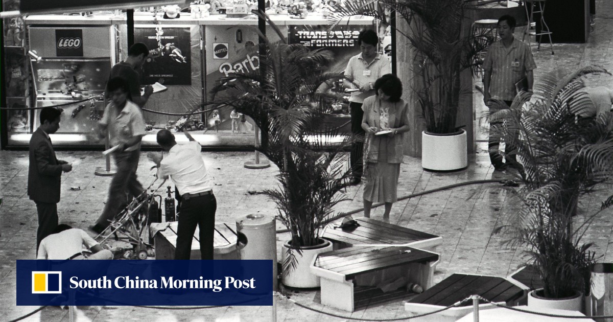 When a time bomb exploded, injuring 14 people, in a Hong Kong shopping ...