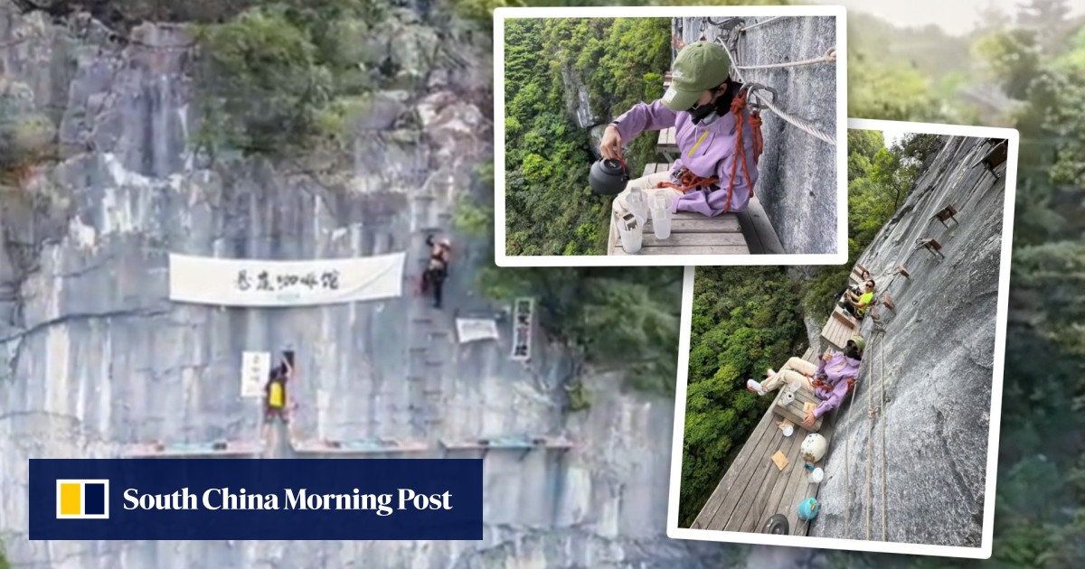 Would you try? Edgy cliffside China cafe offers US$55 cup of coffee ...
