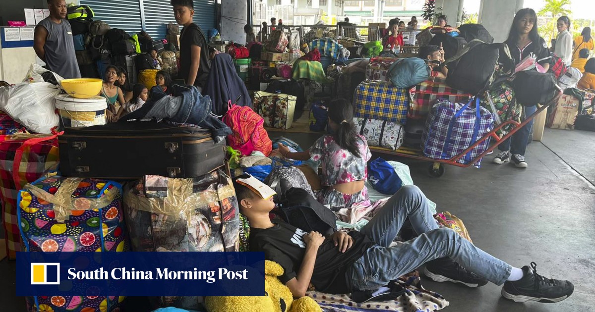 Philippine passengers stranded as flights cancelled, hundreds evacuated ...