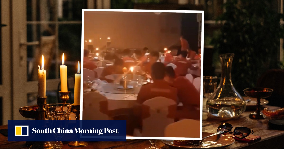‘Different candlelit dinner’: restaurant in flood-hit area of China ...