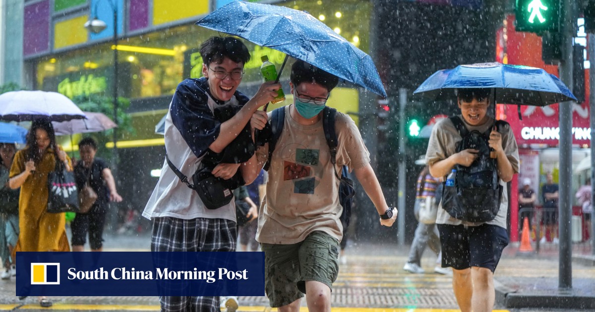 Hong Kong Issues Amber Rainstorm Warning As Low Pressure Trough Brings