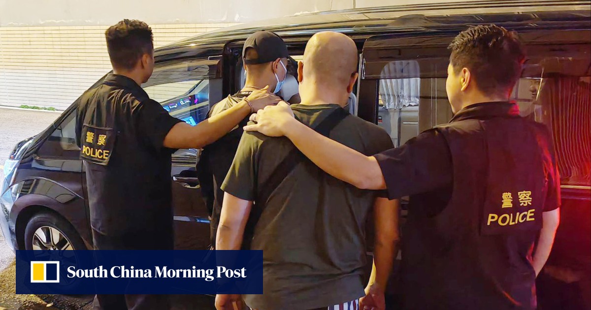 Hong Kong police arrest 8 suspected triad members over weekend ...