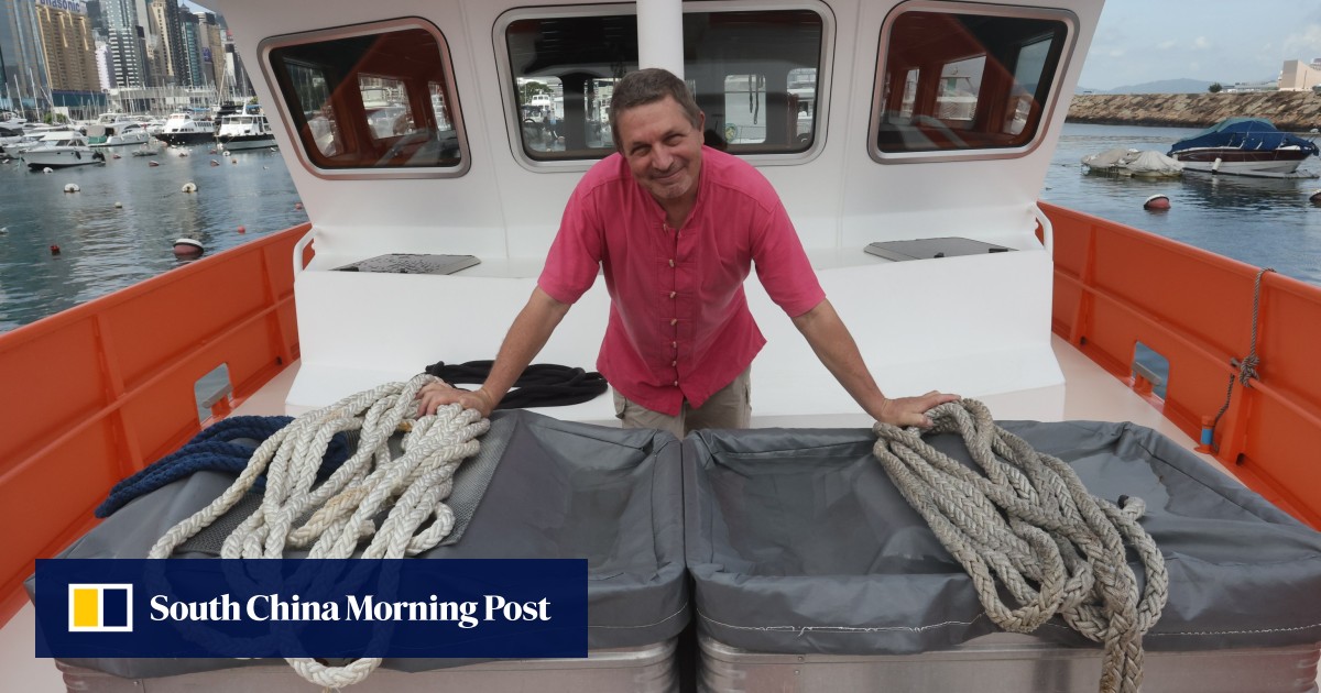 The global adventurer, Arctic explorer and boat builder moored in Hong ...