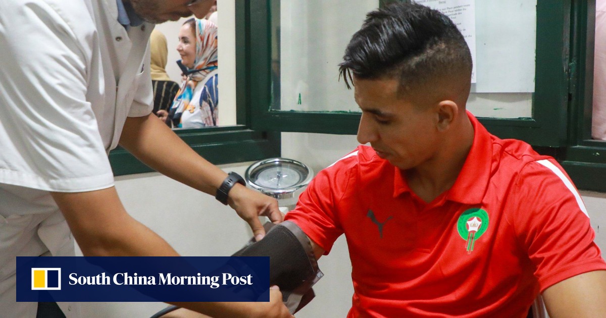 Moroccan national football team donate blood to help victims of ...