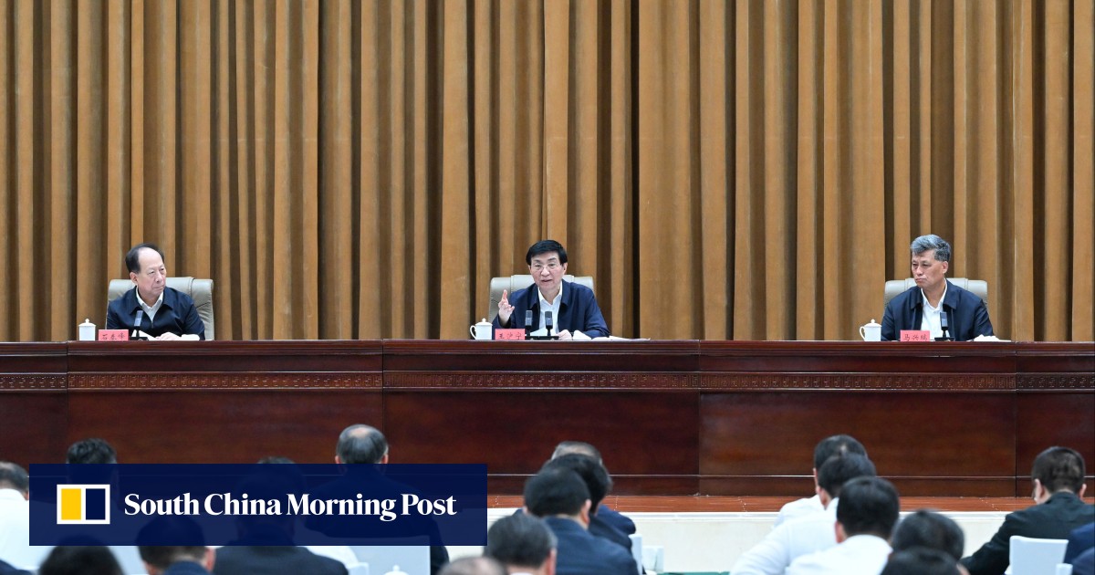 China’s top political adviser Wang Huning urges support for Xinjiang in ...