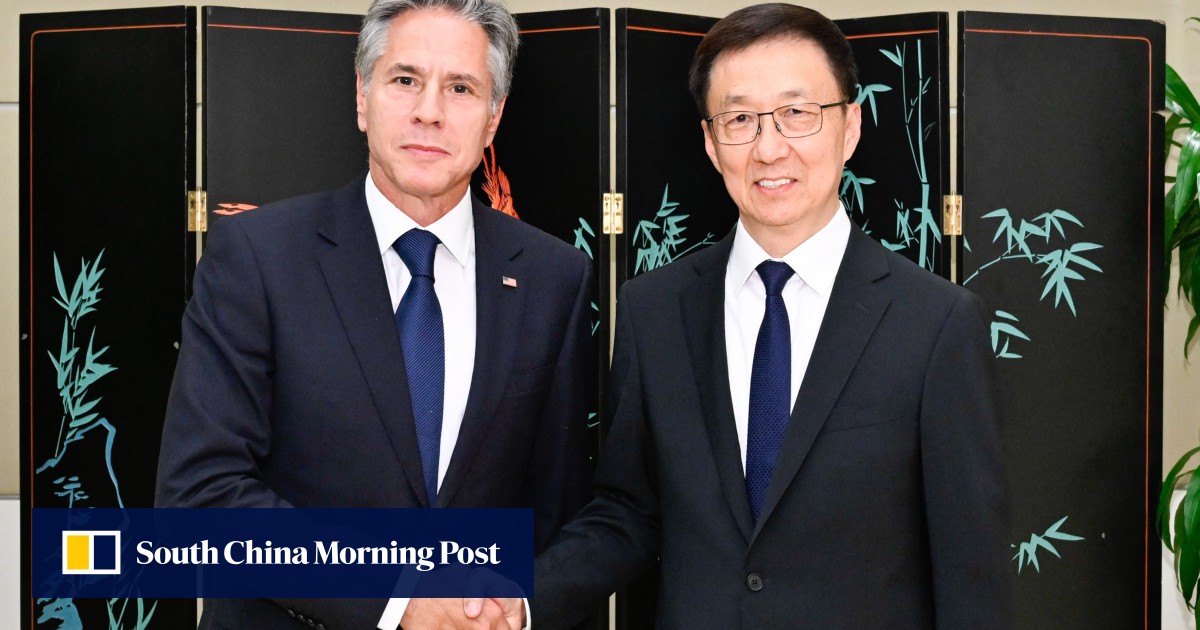 US Secretary of State Antony Blinken meets Chinese Vice-President Han ...